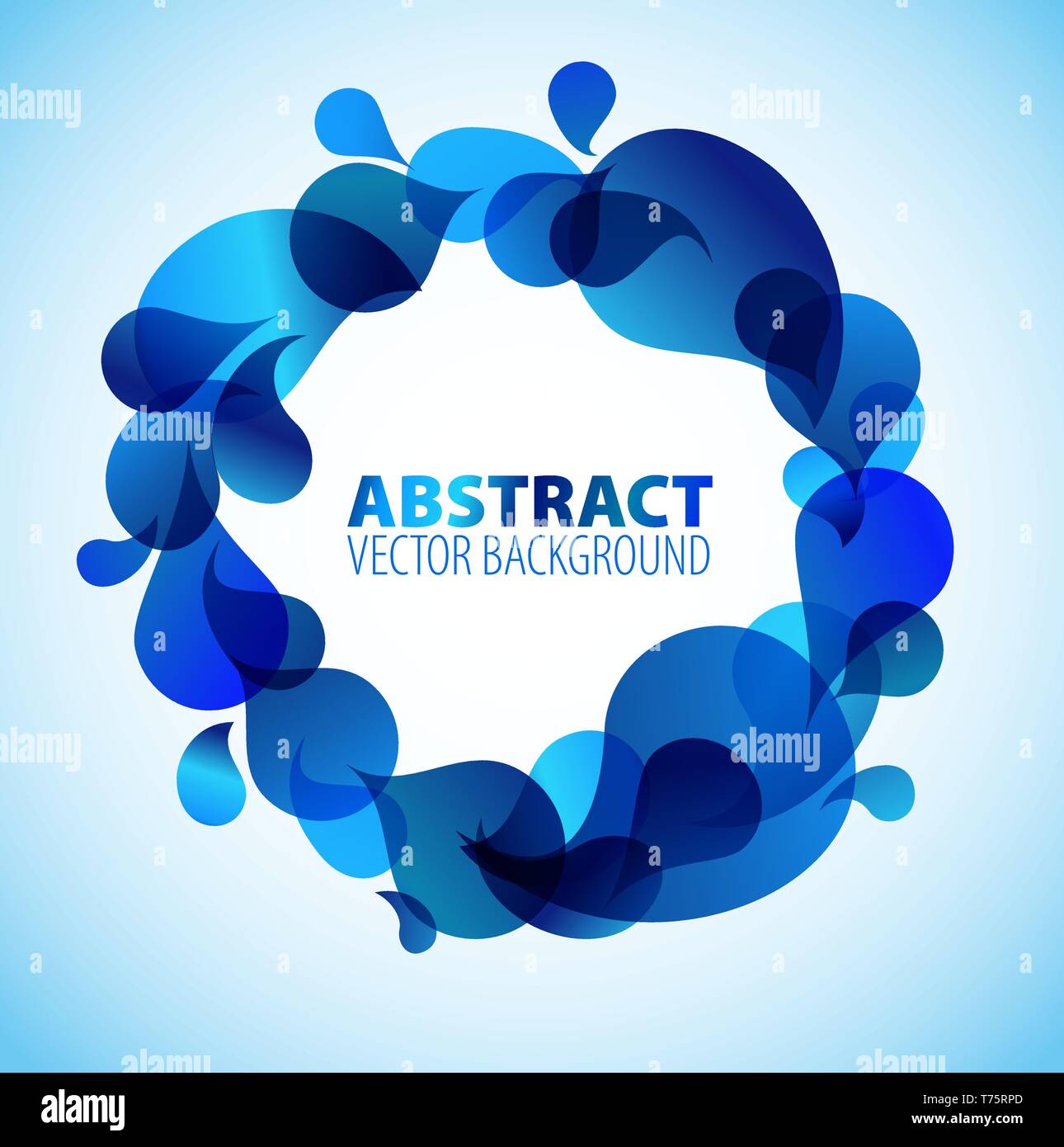 Abstract blue background with place for your tex Stock Vector Image ...