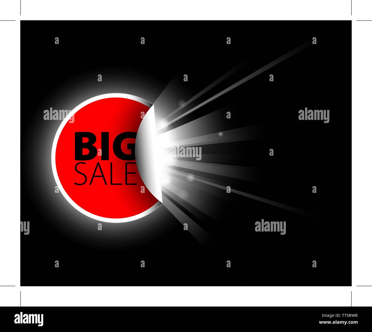 Big red sale label with surprise Stock Vector Image & Art - Alamy