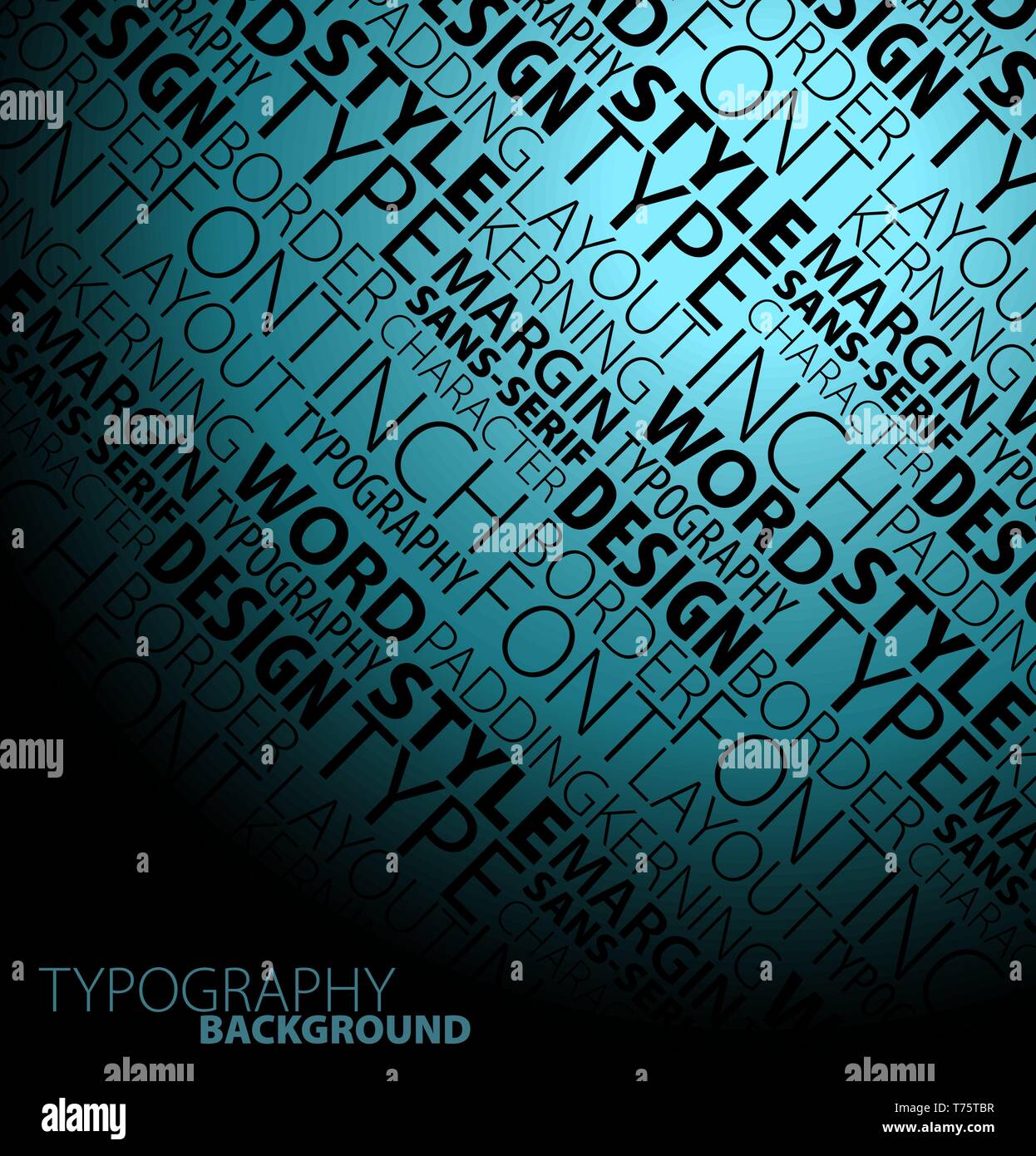 Abstract dark blue design and typography background Stock Vector Image ...