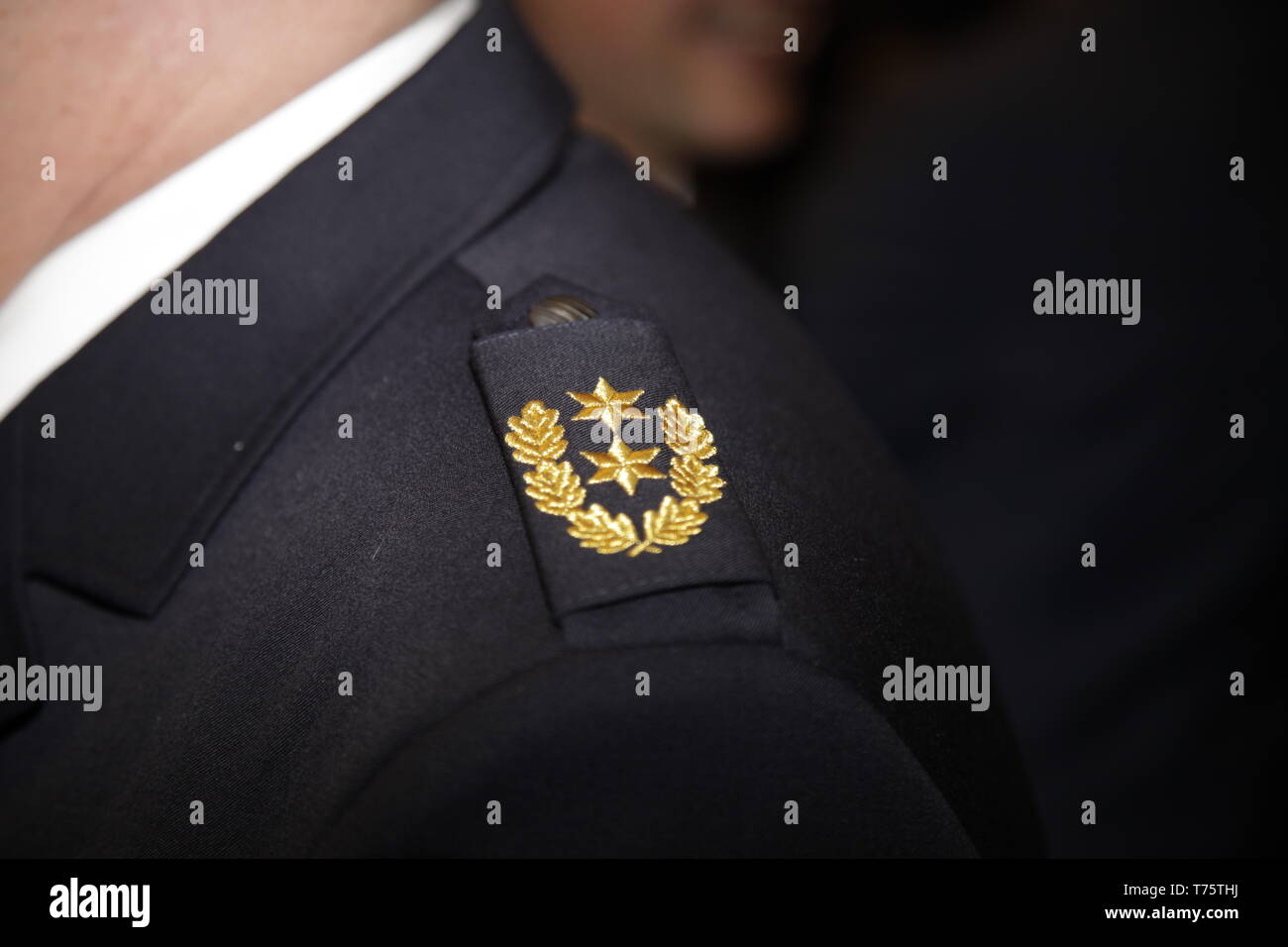 police , deutsche Polizei, Schulterstuecke , Polizeipräsident Stock ...