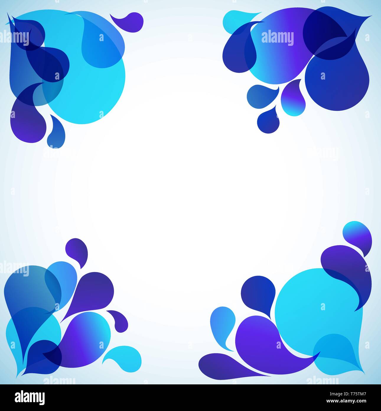 Abstract blue background with place for your text Stock Vector Image ...