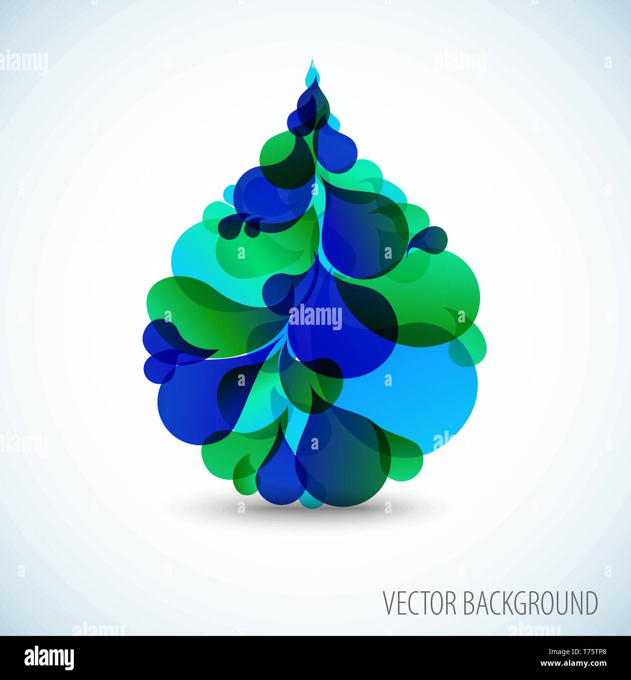 Abstract water background with place for your text Stock Vector Image ...