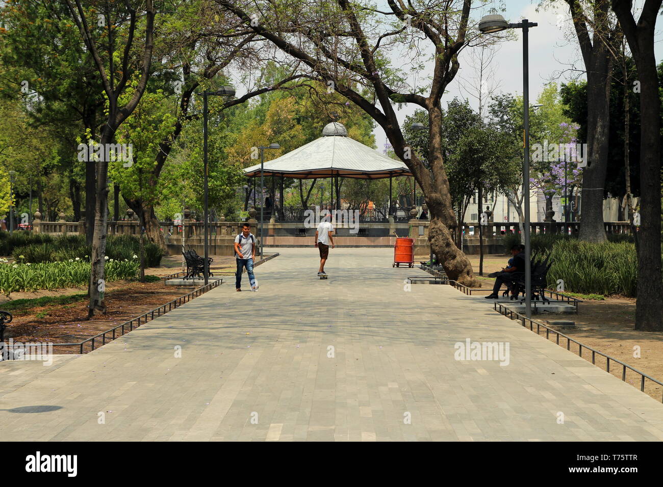 Alameda central park in Mexico city Stock Photo - Alamy