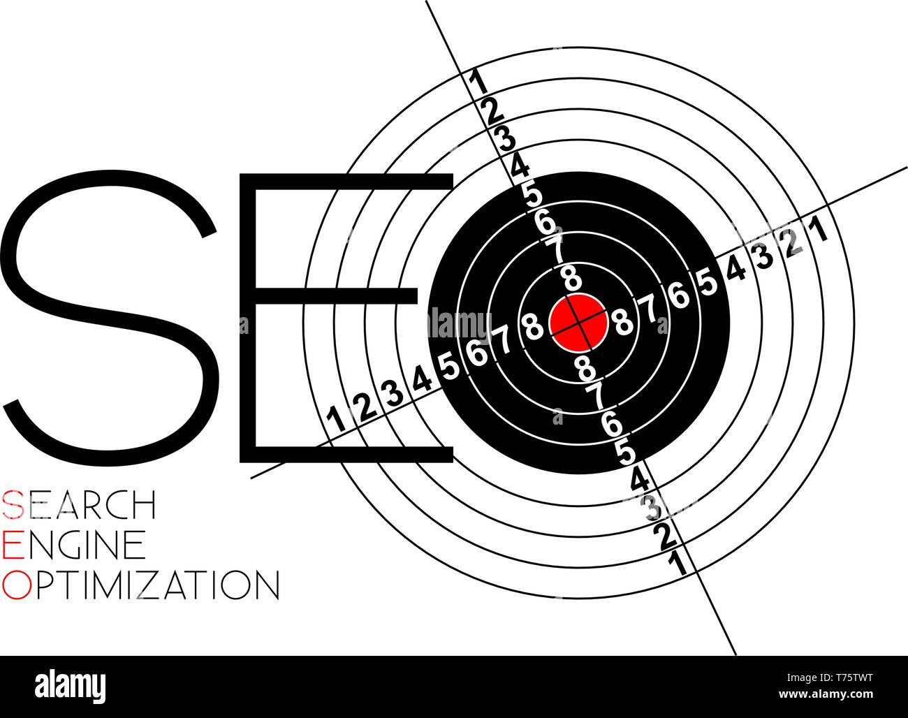 SEO - Search Engine Optimization poster for your web Stock Vector Image ...