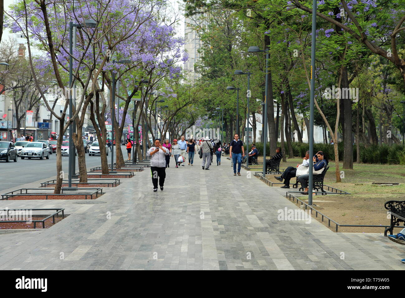 Alameda central park in Mexico city Stock Photo - Alamy