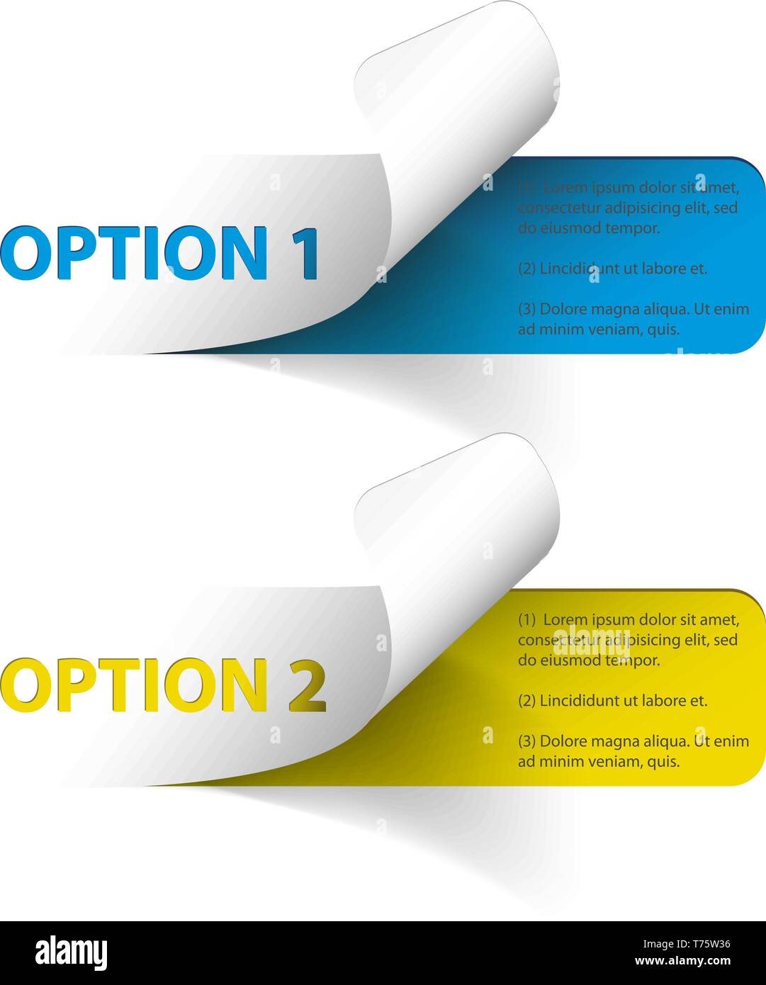 Set of Colorful Vector Sample stickers for various options Stock Vector ...