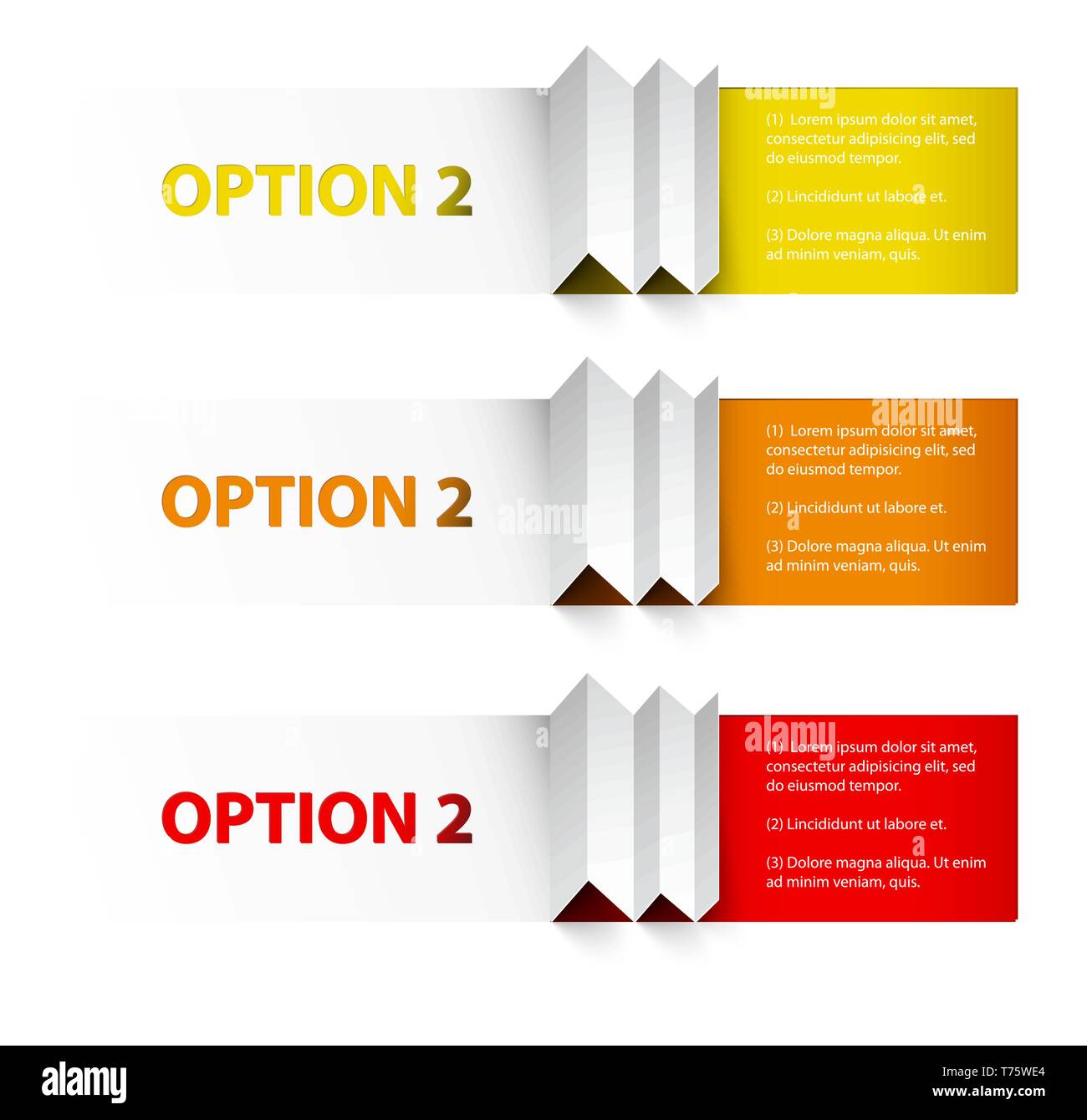 Set of Colorful Vector Sample stickers for various options Stock Vector ...