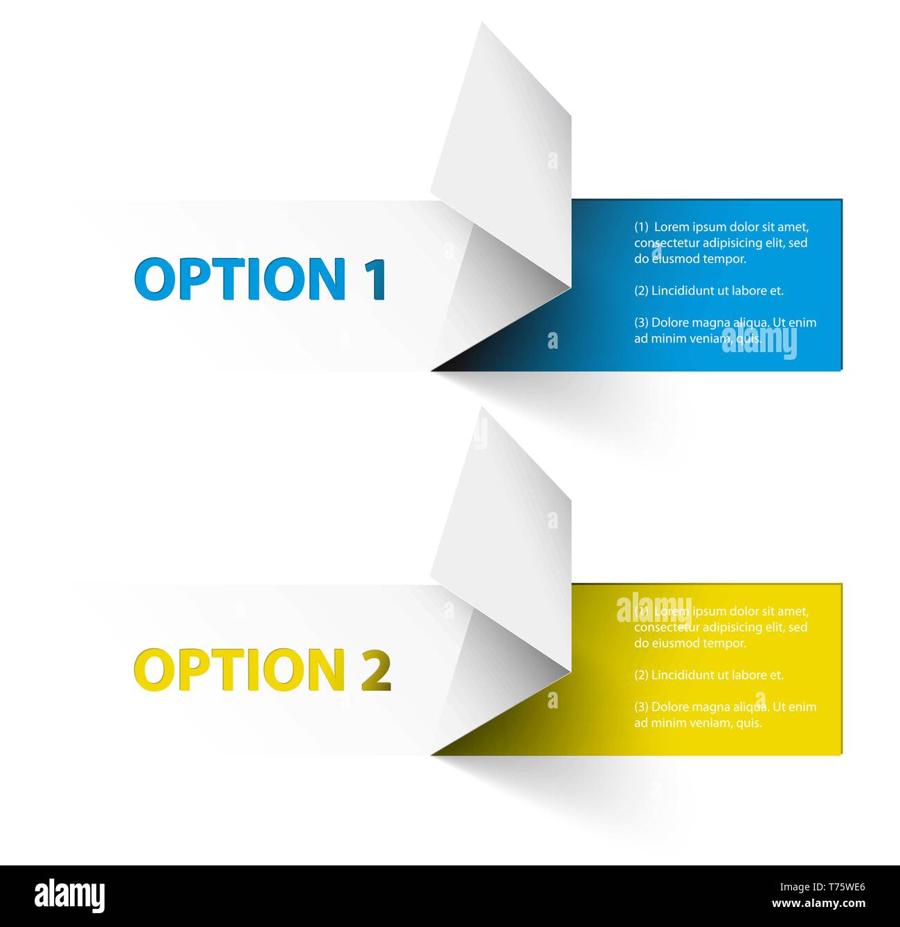 Set of Colorful Vector Sample stickers for various options Stock Vector ...