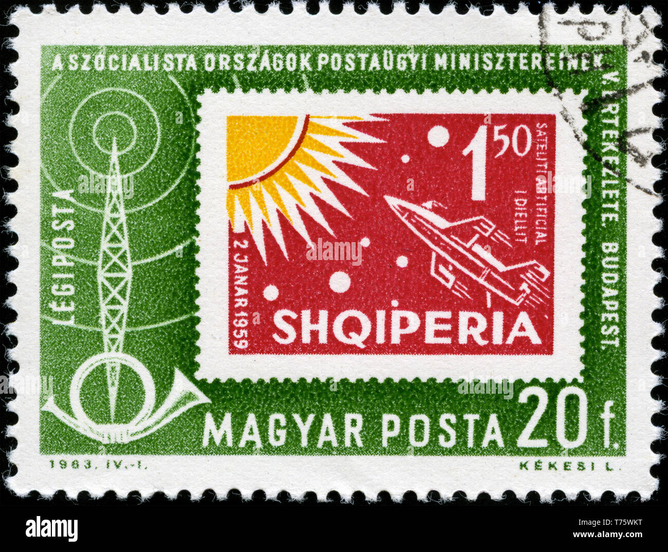 Hungarian space stamp hi-res stock photography and images - Alamy