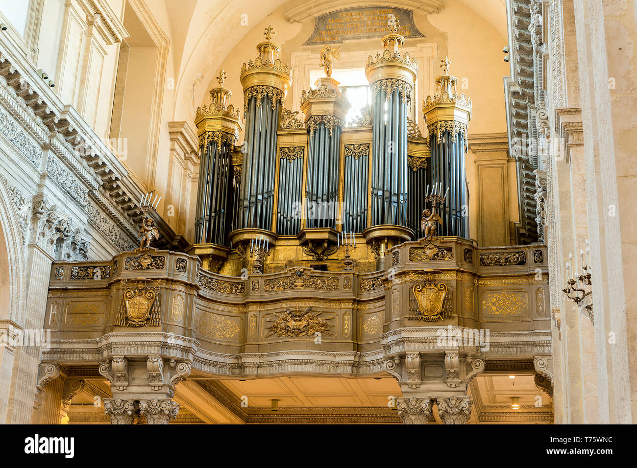 Interior of Metropolitan Cathedral of Saint Agatha in Catania, Sicily ...