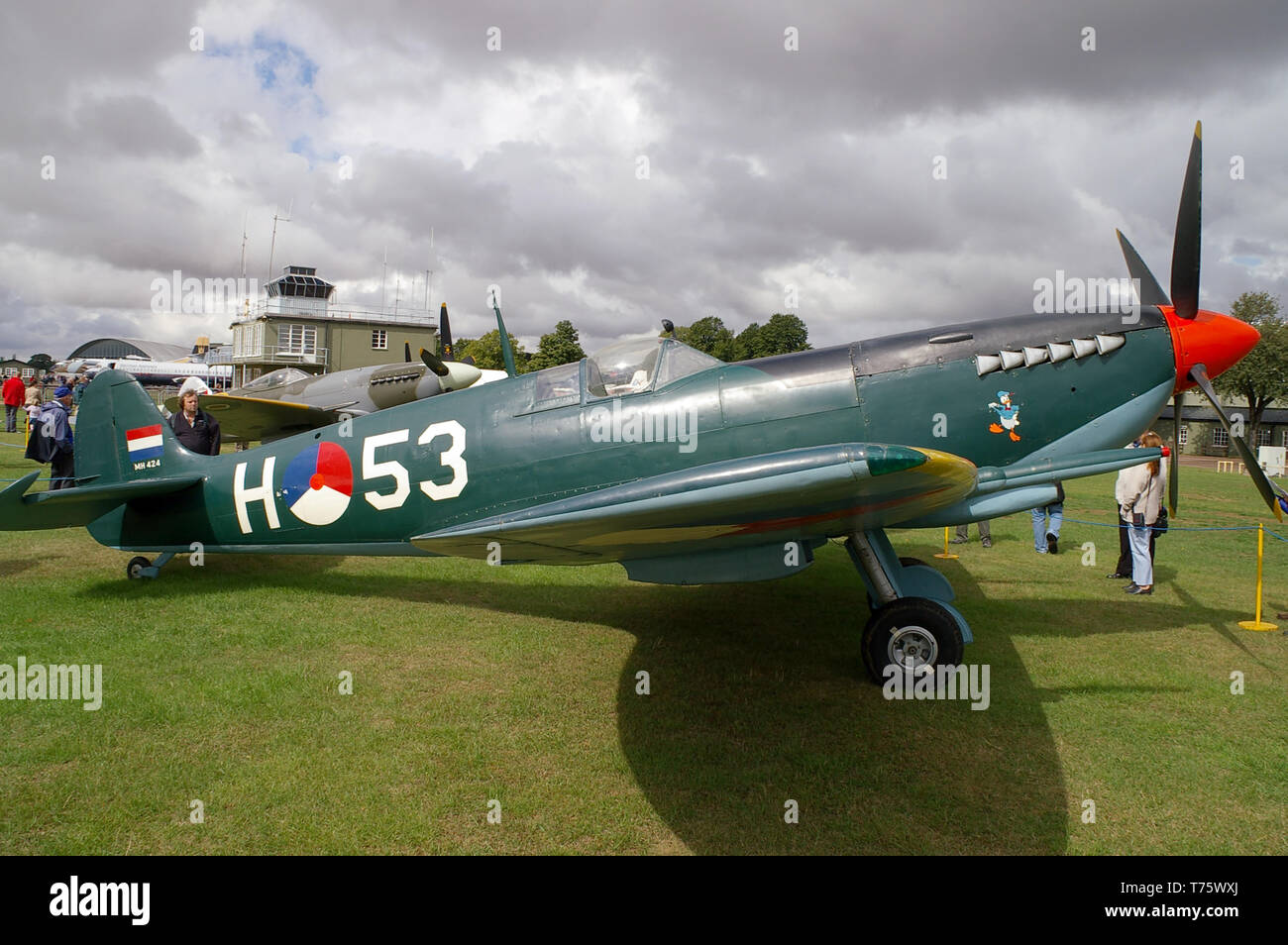 Supermarine Spitfire IX MJ271 (marked incorrectly MH424) before strip ...