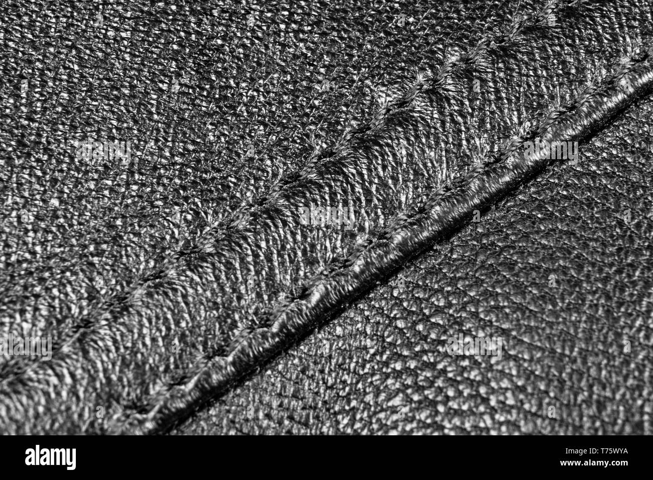 Shiny Black Leather Texture