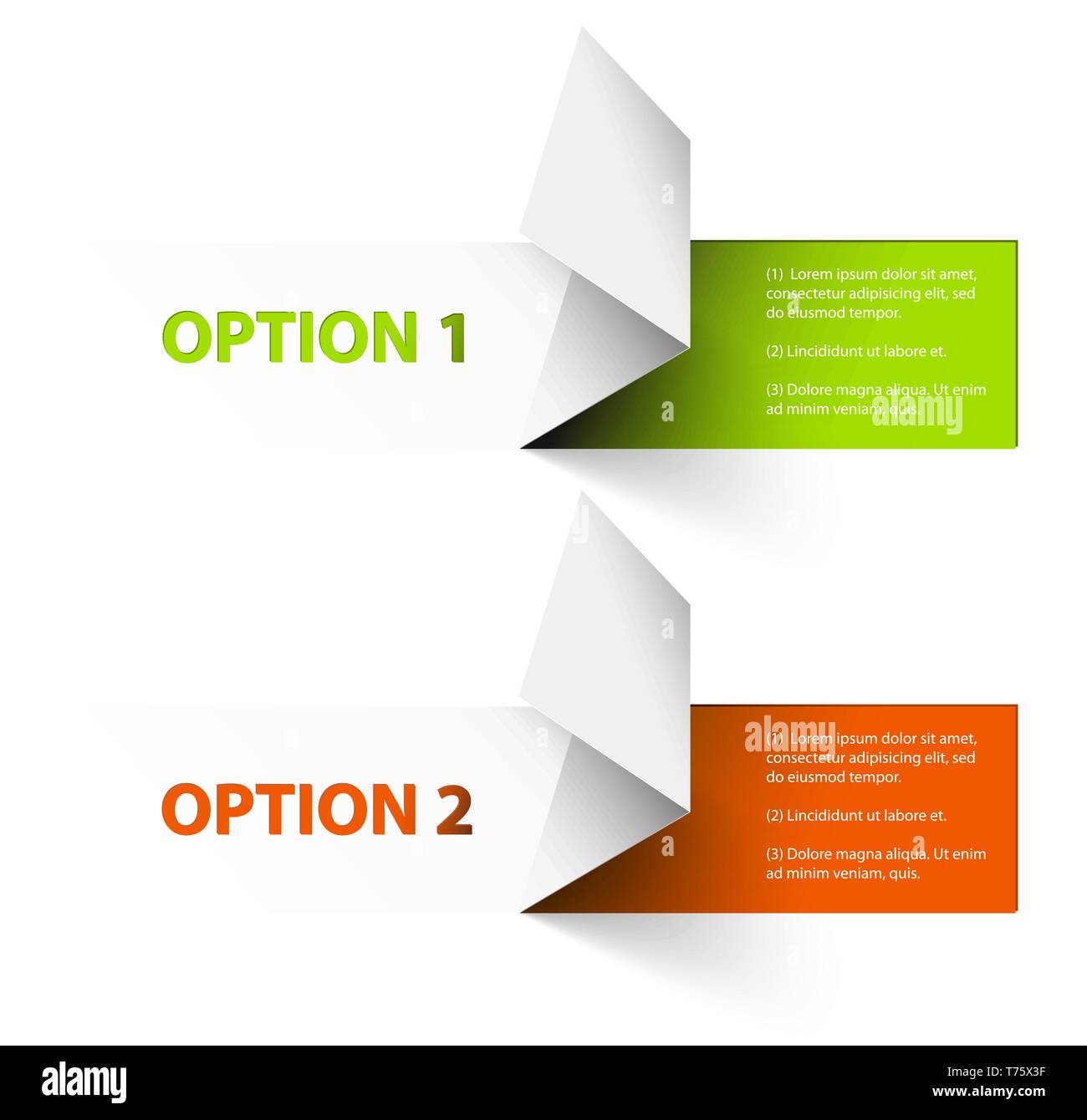 Set of Colorful Vector Sample stickers for various options Stock Vector ...