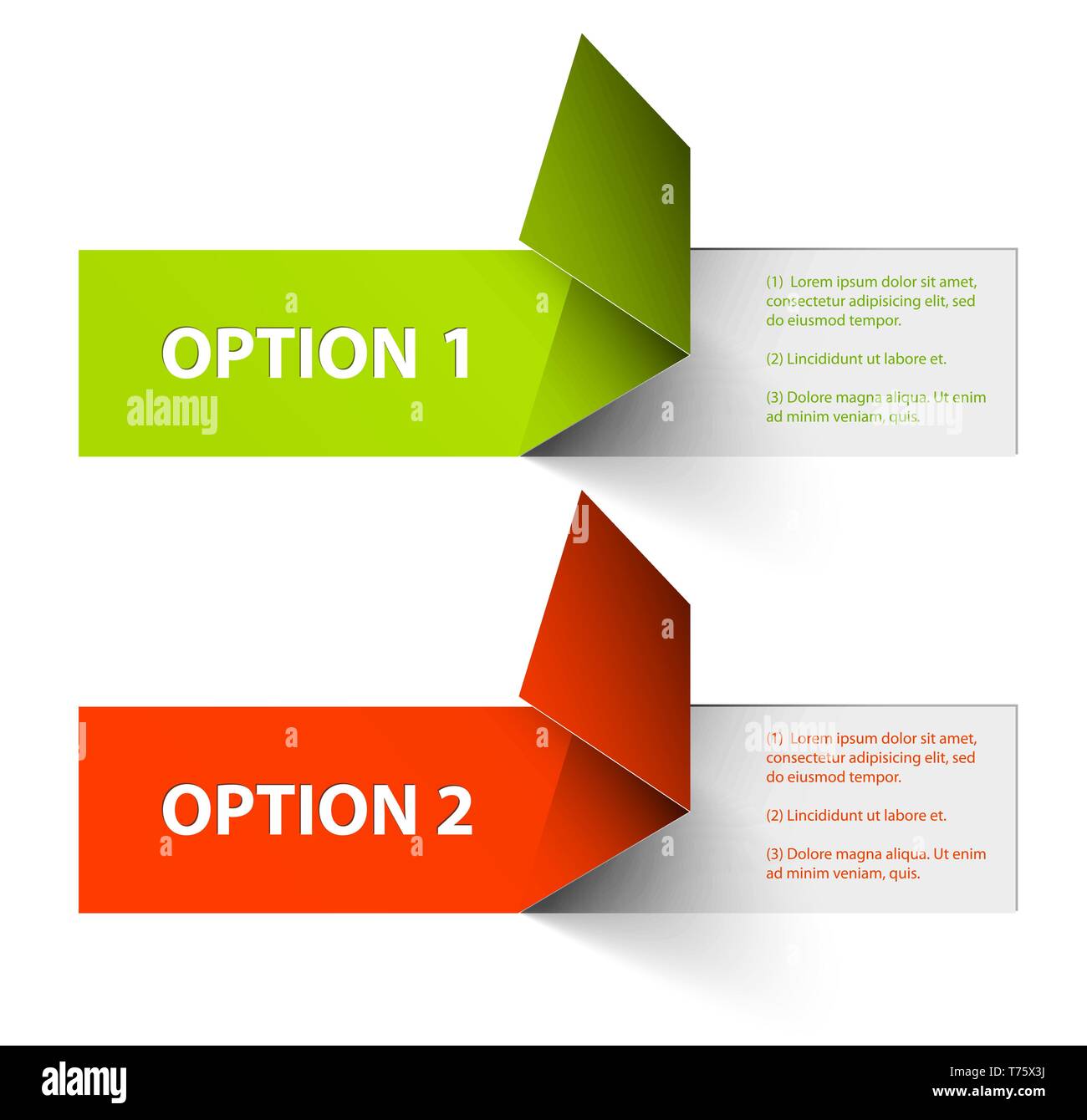 Set of Colorful Vector Sample stickers for various options Stock Vector ...