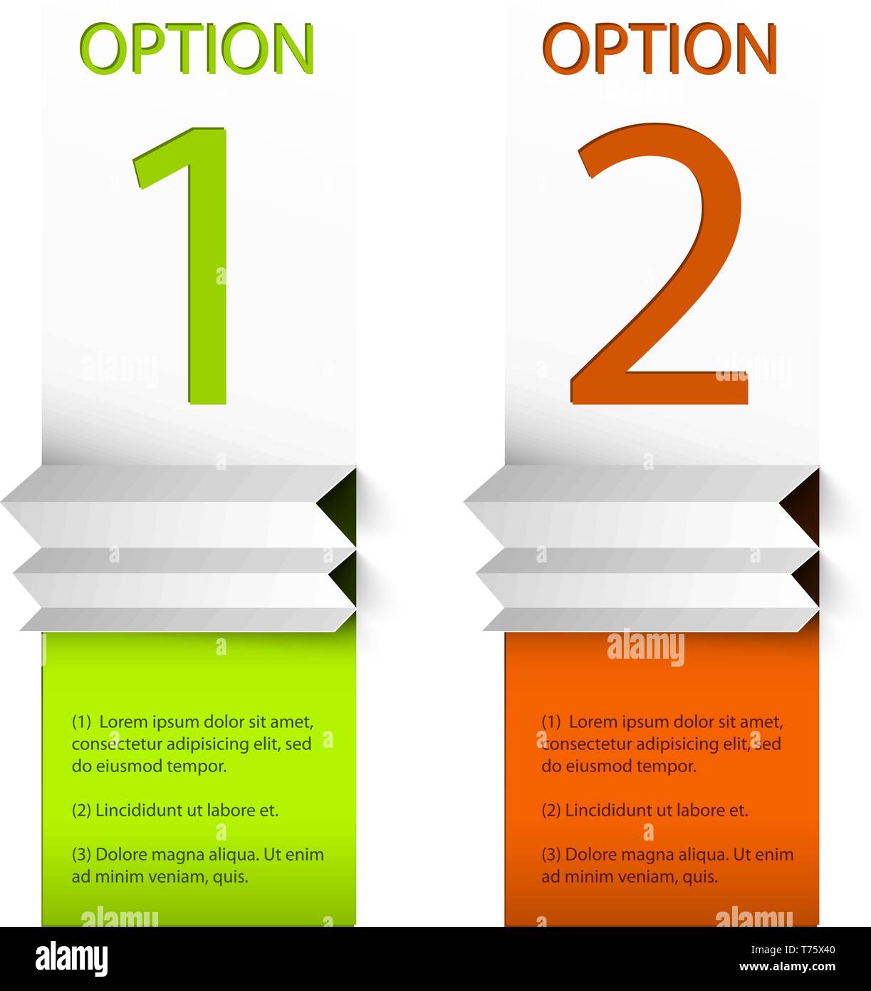 Set of Colorful Vector Sample stickers for various options Stock Vector ...