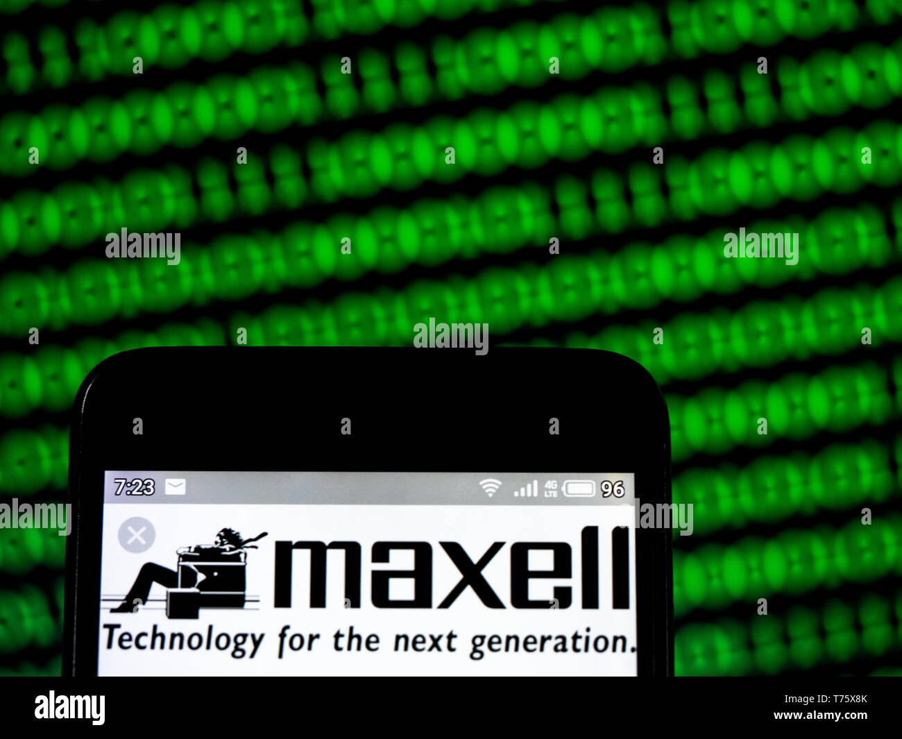 Maxell logo hi-res stock photography and images - Alamy