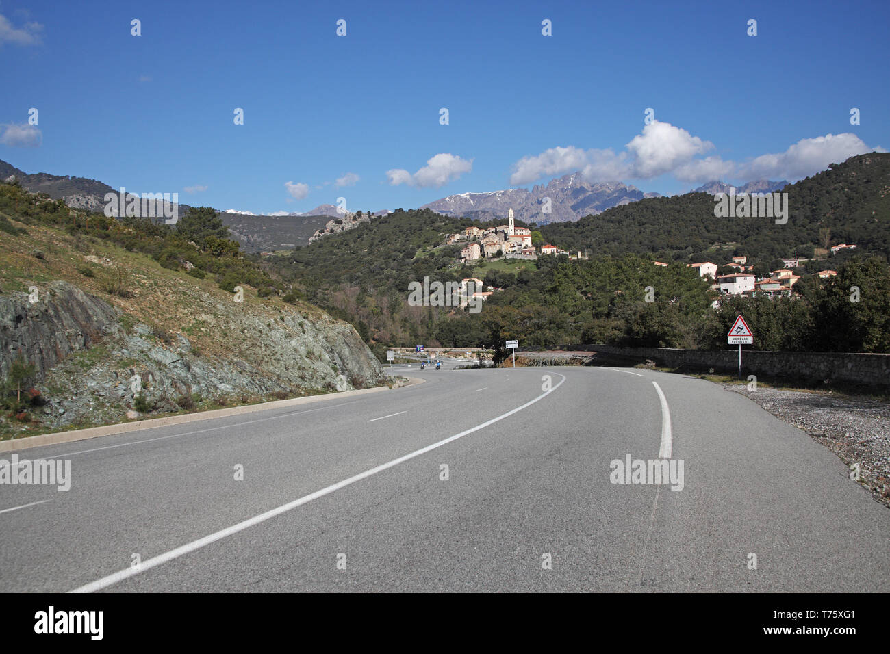 Soveria village Parc Naturel Regional de Corse Corsica France Stock ...
