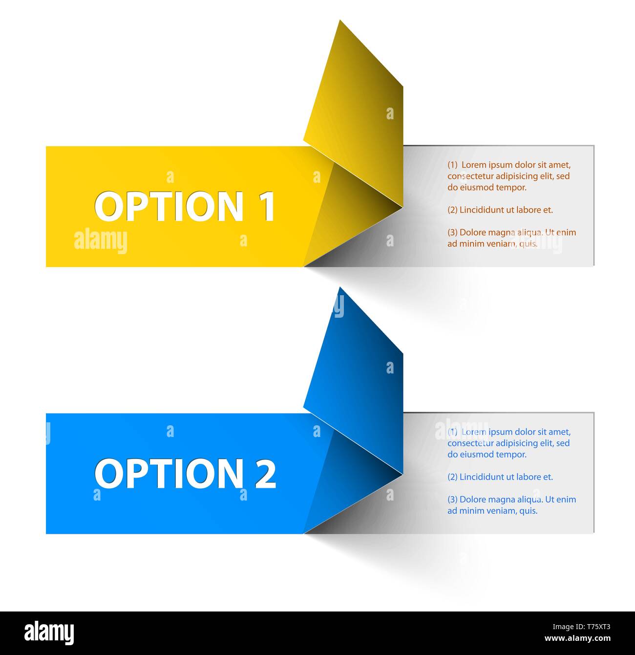 Set of Colorful Vector Sample stickers for various options Stock Vector ...