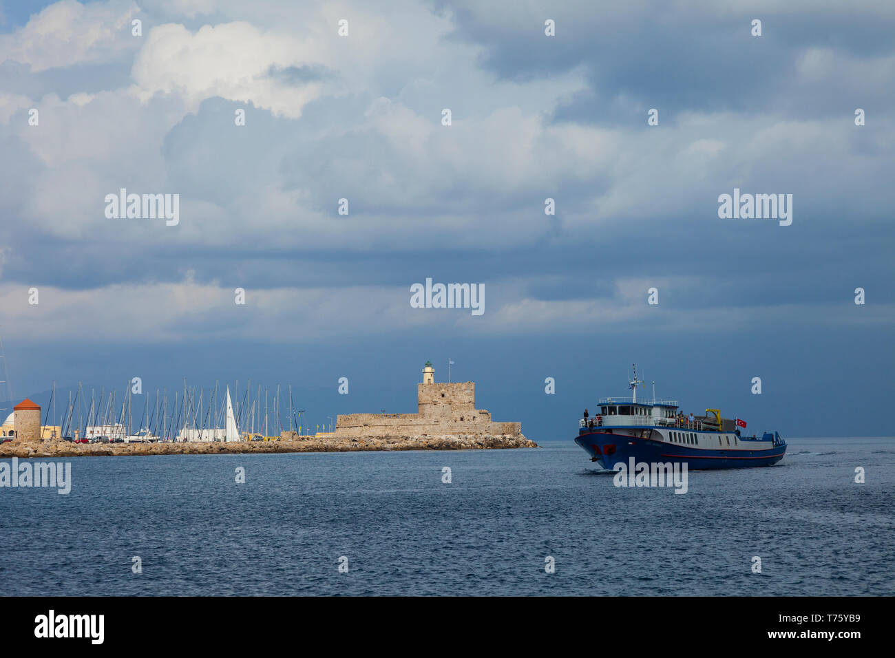Ciudad de Rodas, Isla de Rodas, Dodecaneso, Grecia Stock Photo - Alamy