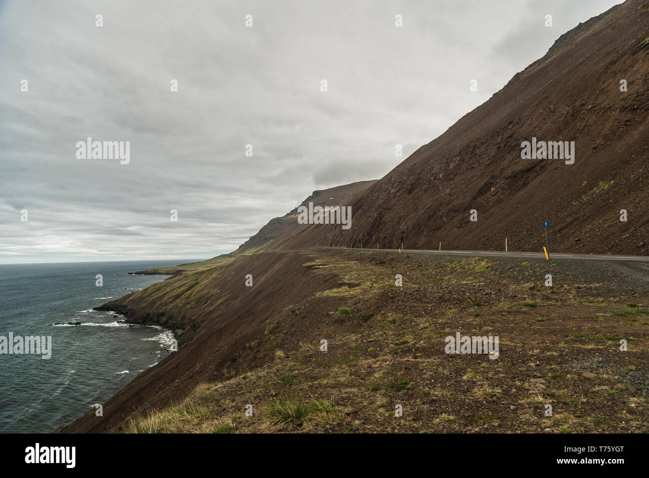 Coastline of the northern tip of Trollaskagi Peninsula, Iceland Stock ...
