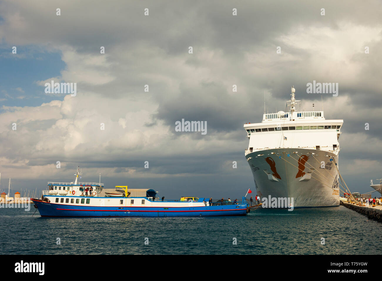 Ciudad de Rodas, Isla de Rodas, Dodecaneso, Grecia Stock Photo - Alamy