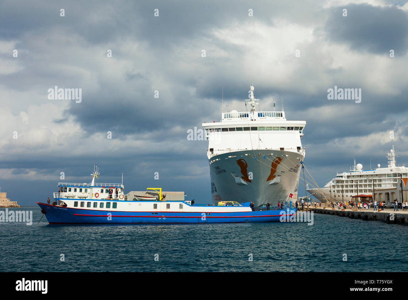 Ciudad de Rodas, Isla de Rodas, Dodecaneso, Grecia Stock Photo - Alamy