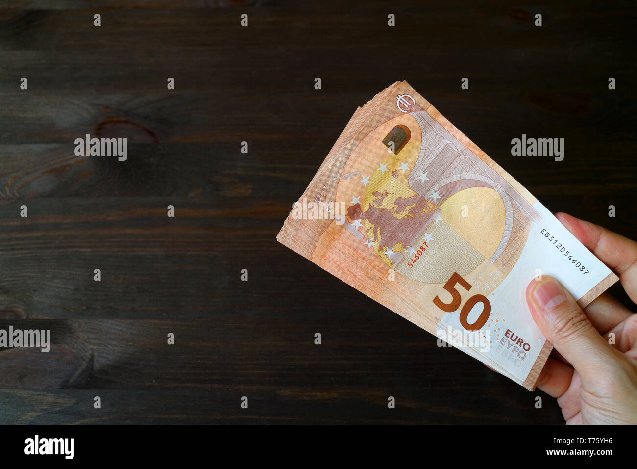 50 dollar bill table hi-res stock photography and images - Alamy