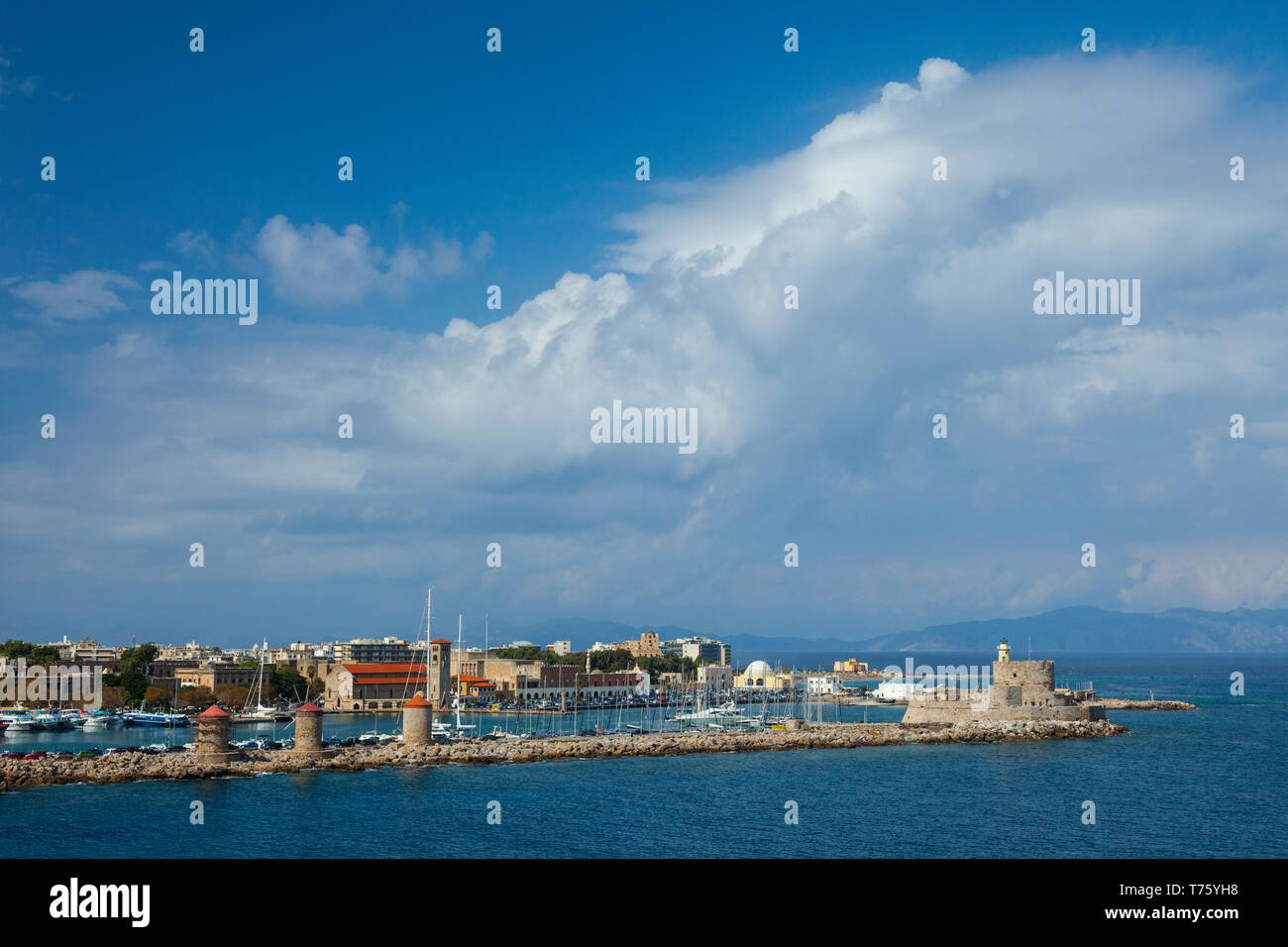Ciudad de Rodas, Isla de Rodas, Dodecaneso, Grecia Stock Photo - Alamy