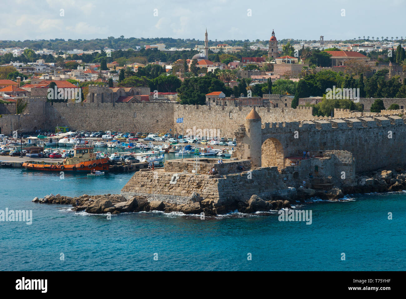 Ciudad de Rodas, Isla de Rodas, Dodecaneso, Grecia Stock Photo - Alamy