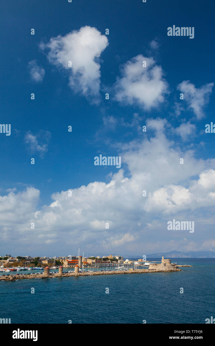 Ciudad de Rodas, Isla de Rodas, Dodecaneso, Grecia Stock Photo - Alamy