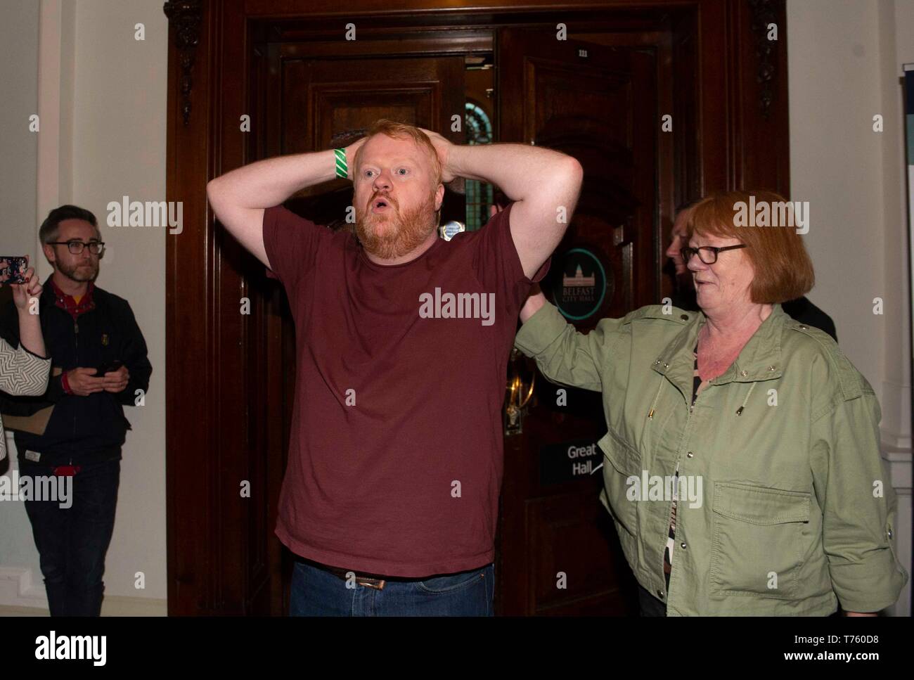 Brian Smyth of the Green Party celebrates success at the local ...