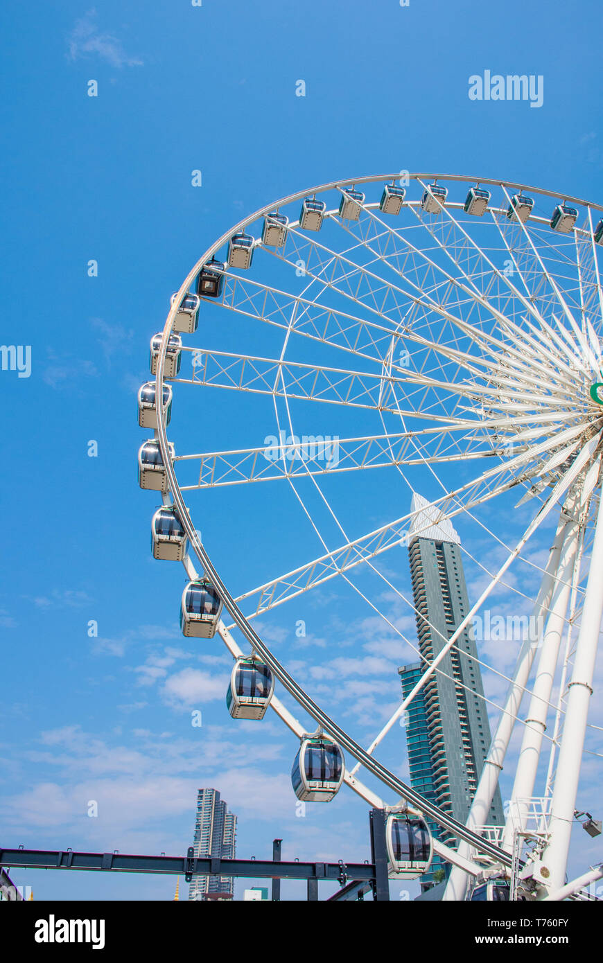 Big wheel at Asiatique The Riverfront Bangkok Thailand Stock Photo - Alamy
