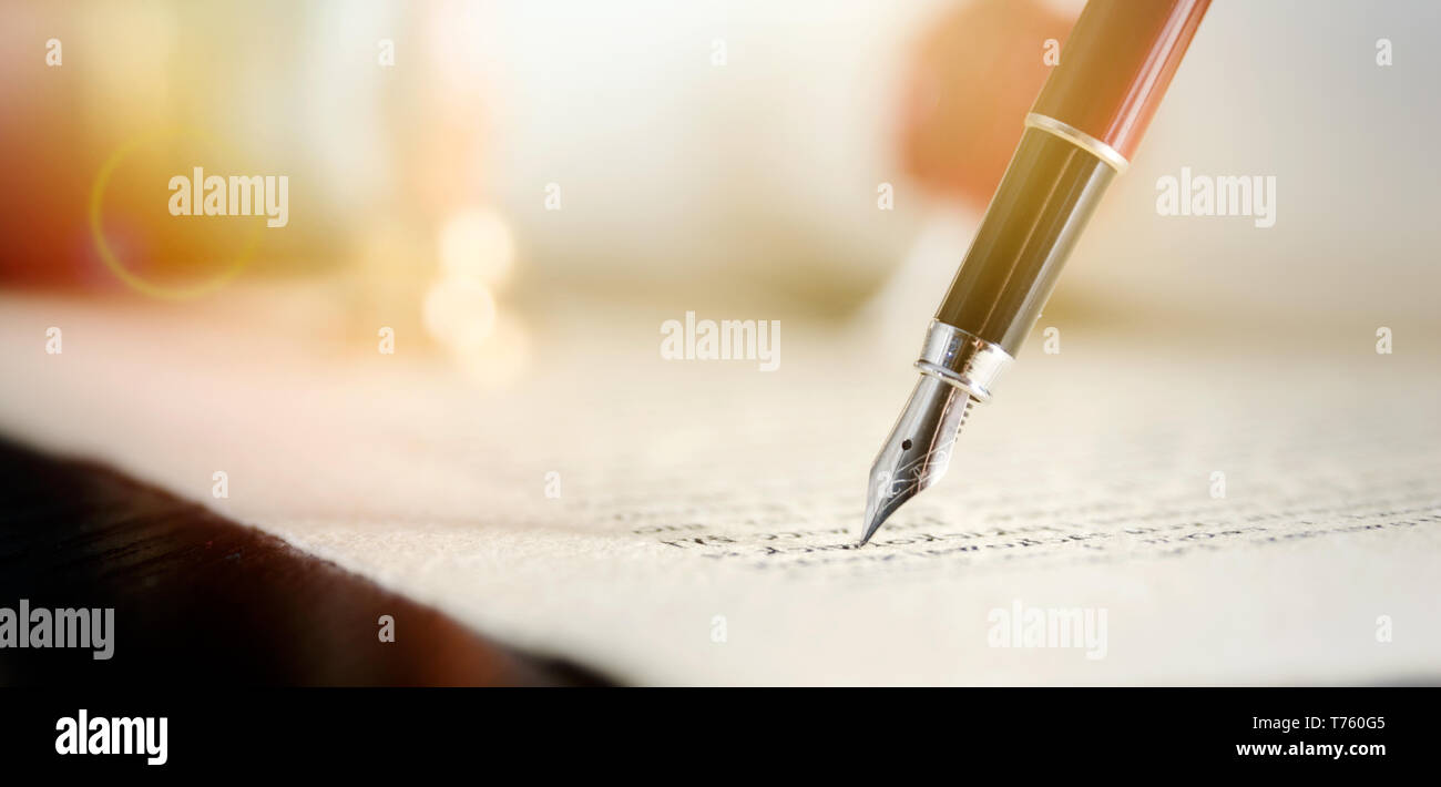 Notary Pen Up Close High Resolution Stock Photography and Images - Alamy
