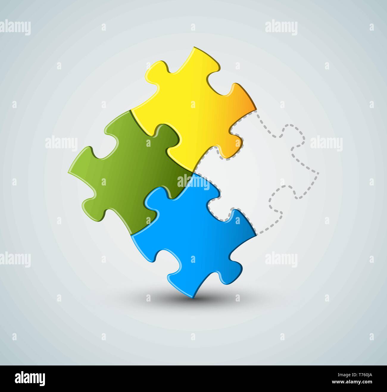 Abstract vector puzzle / solution background - missing piece Stock ...