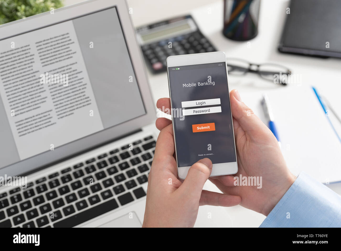 Online mobile banking hi-res stock photography and images - Alamy