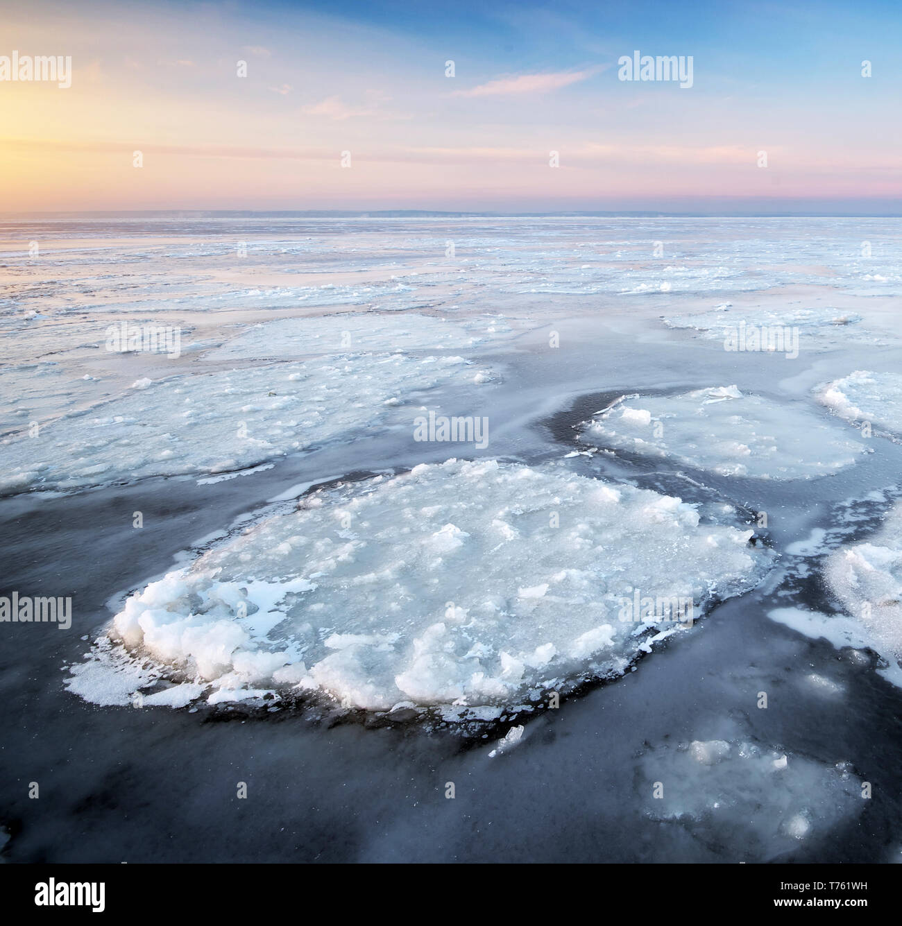 Winter landscape. Composition of nature Stock Photo - Alamy