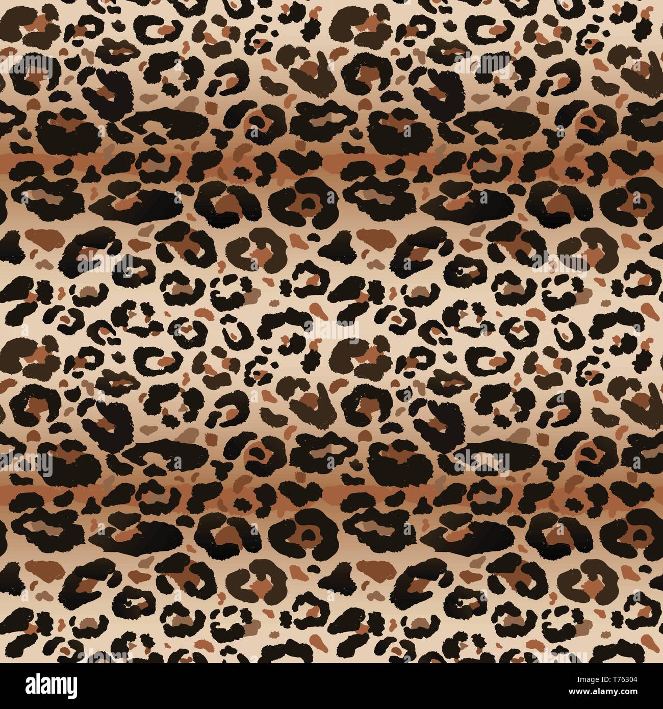 Seamless leopard wild nature pattern. Animal print Stock Vector Image ...