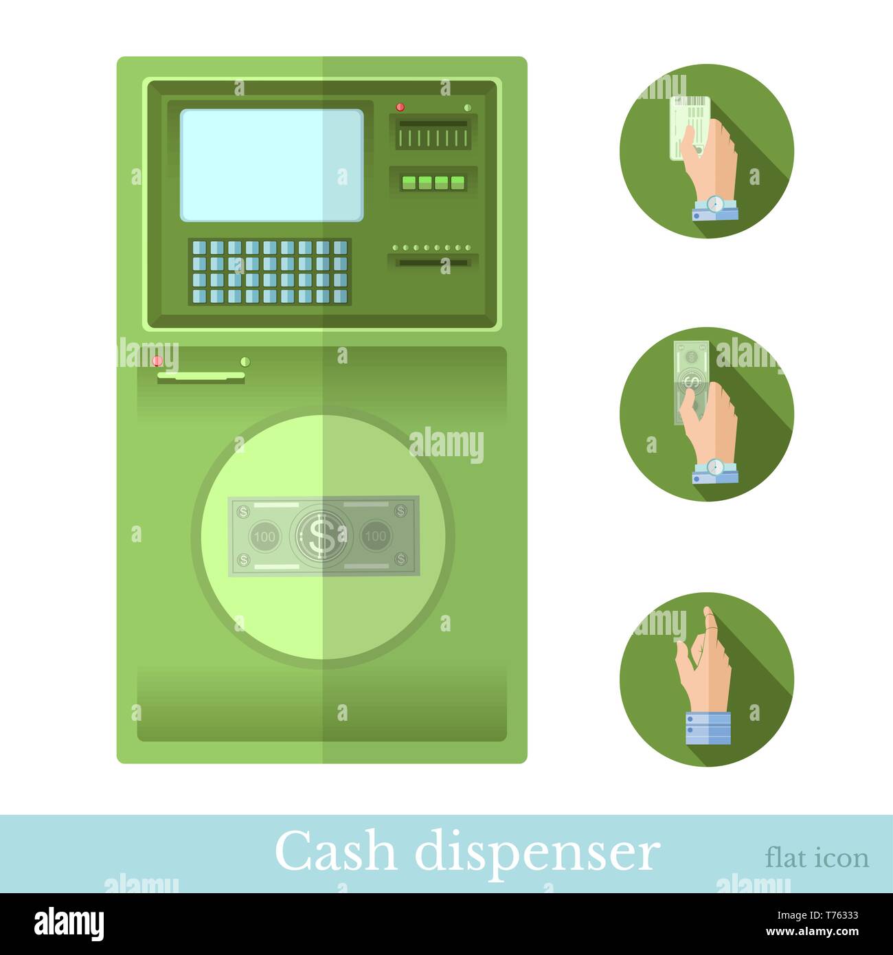 Banking dispenser Stock Vector Images - Alamy
