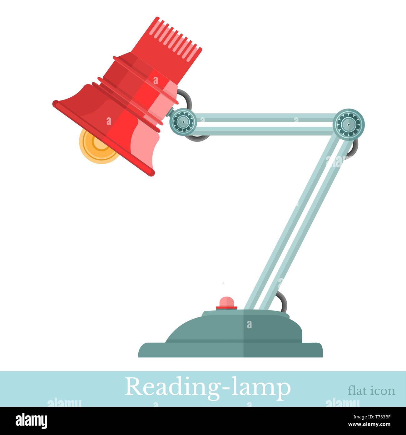 flat reading-lamp isolated on white Stock Vector Image & Art - Alamy