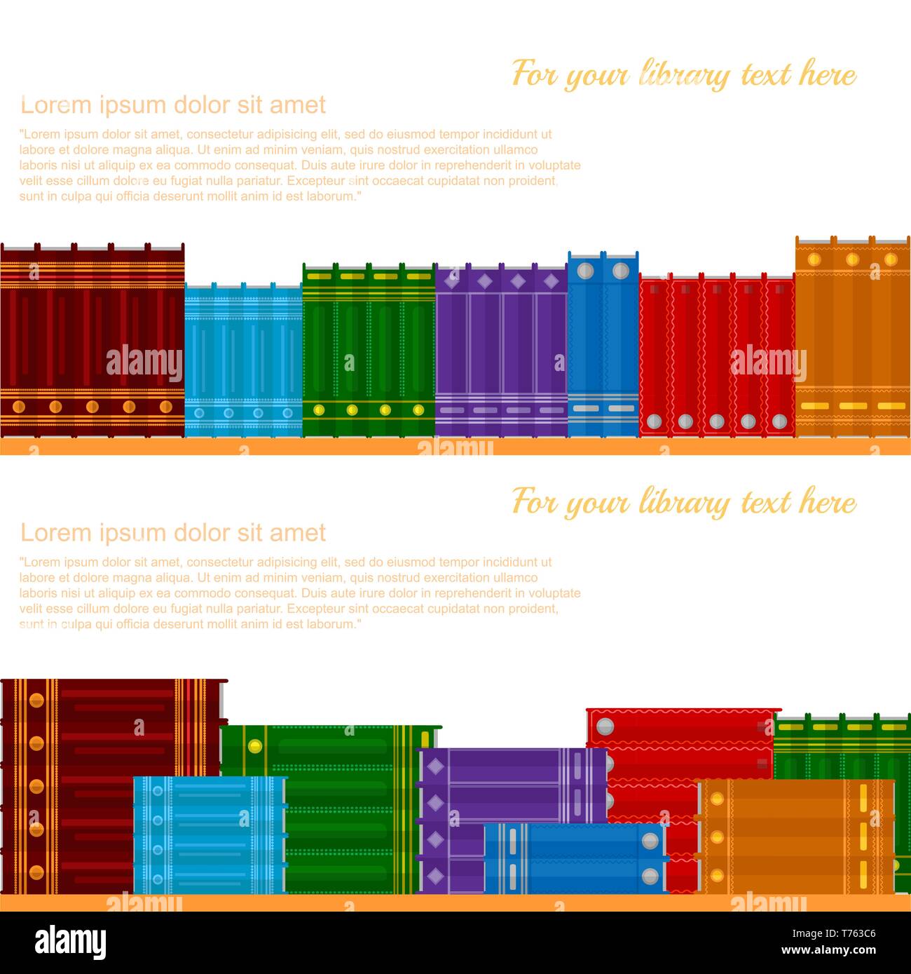 Book volumes vector hi-res stock photography and images - Alamy