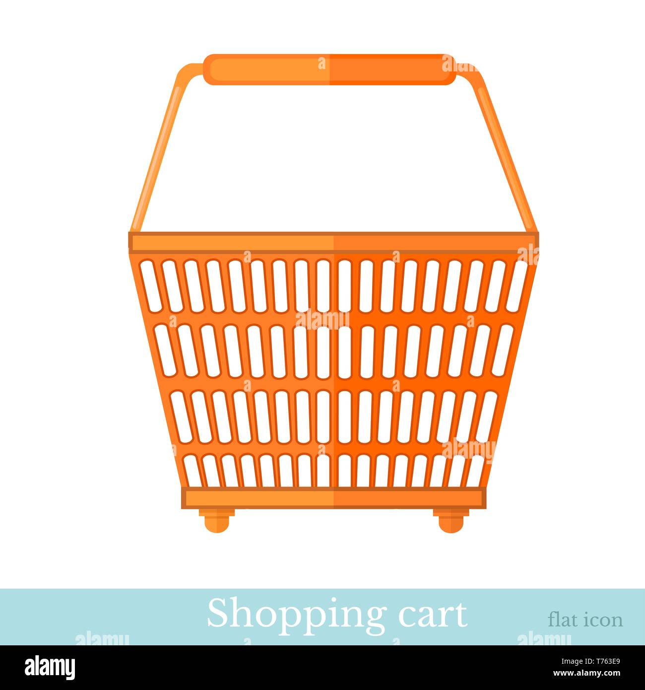 hand shoping orange basket back view Stock Vector Image & Art - Alamy