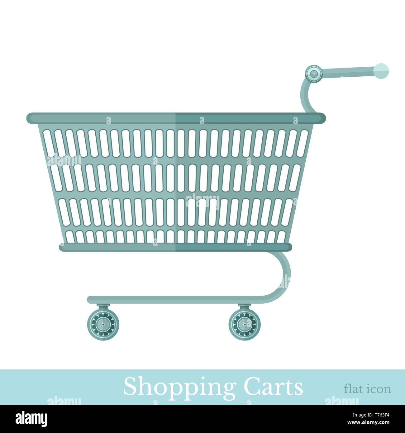 Shopping carts white background Stock Vector Images - Alamy