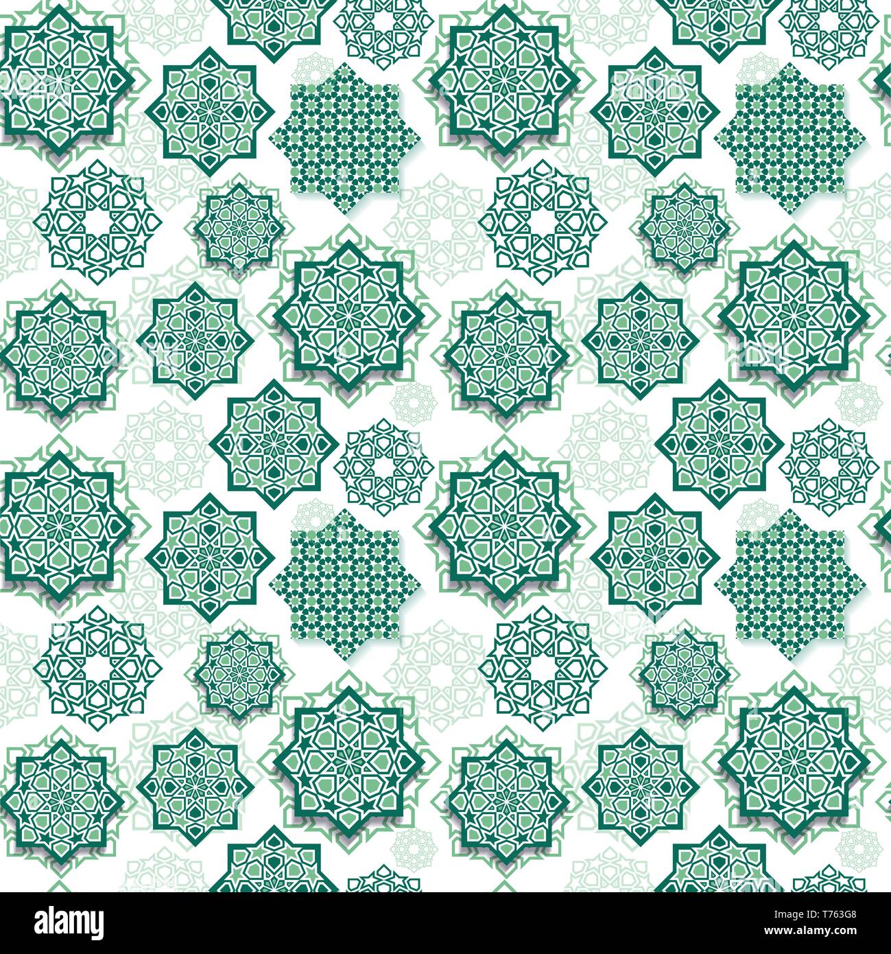 Festival graphic of islamic geometric art. Islamic decoration Stock ...