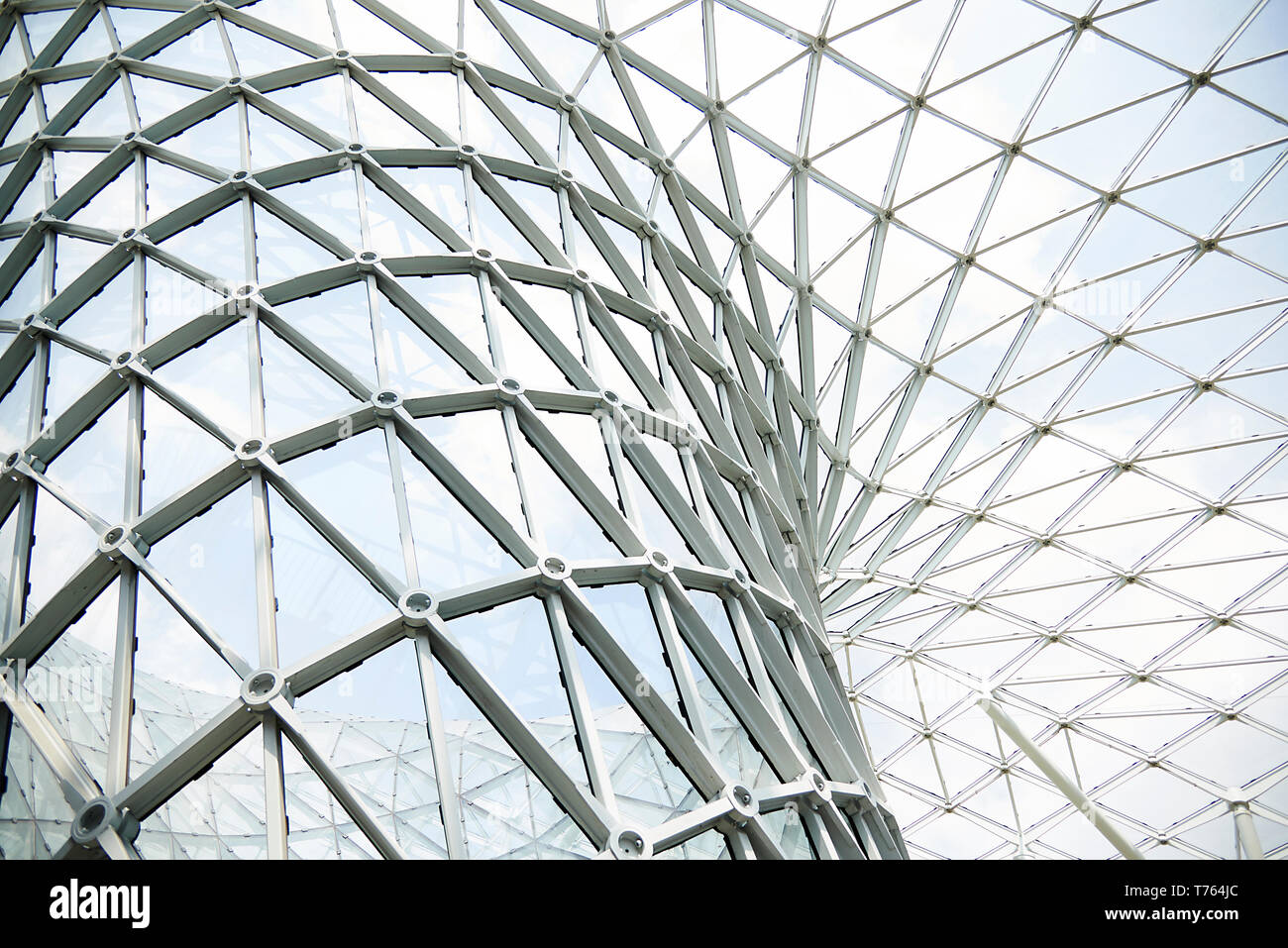Beautiful wave shaped glass structure at Expo hall in Milan, Italy ...