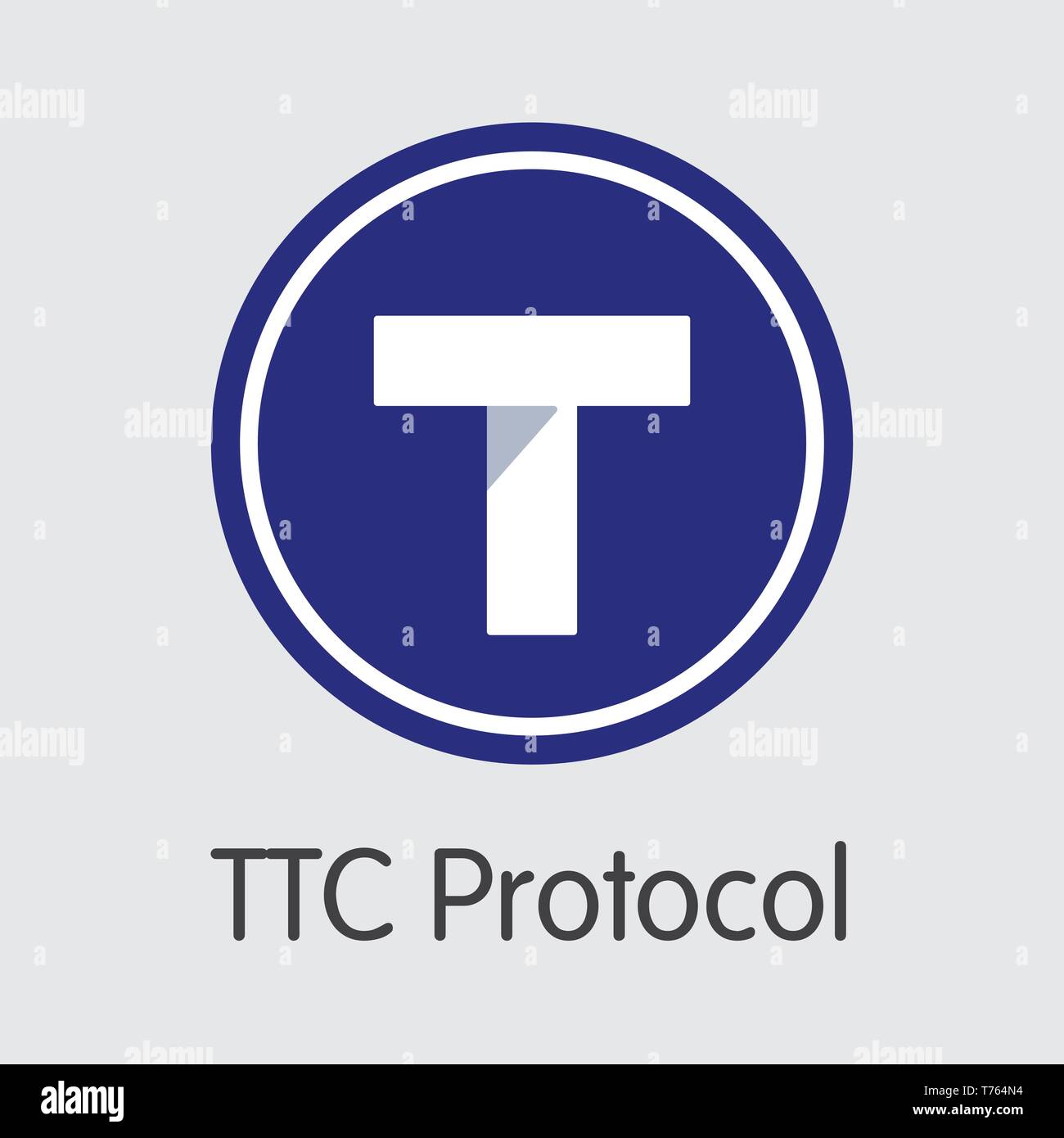 TTC - Ttc Protocol. The Logo of Coin or Market Emblem Stock Vector ...