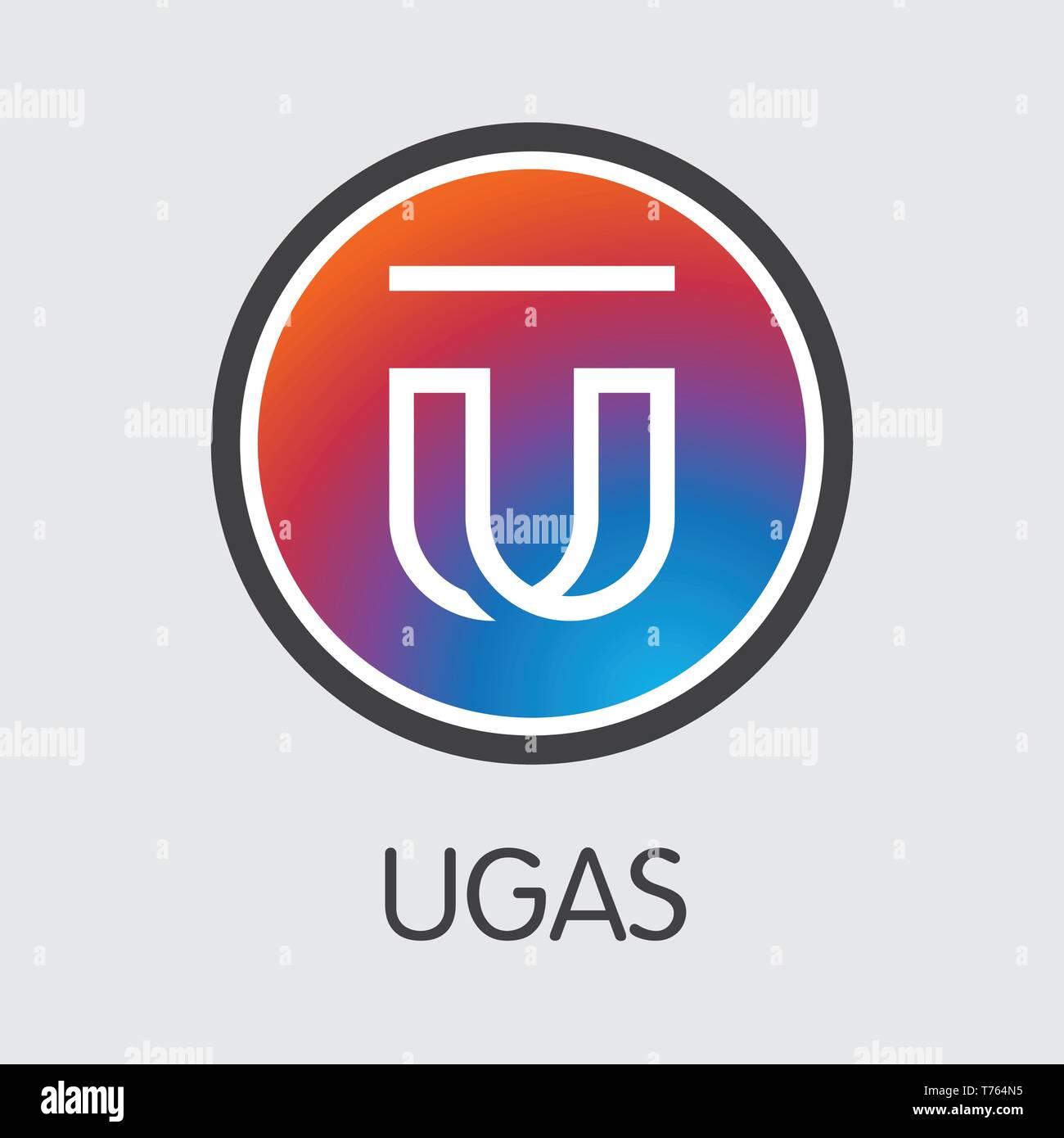 UGAS - Ugas. The Market Logo of Money or Market Emblem Stock Vector ...