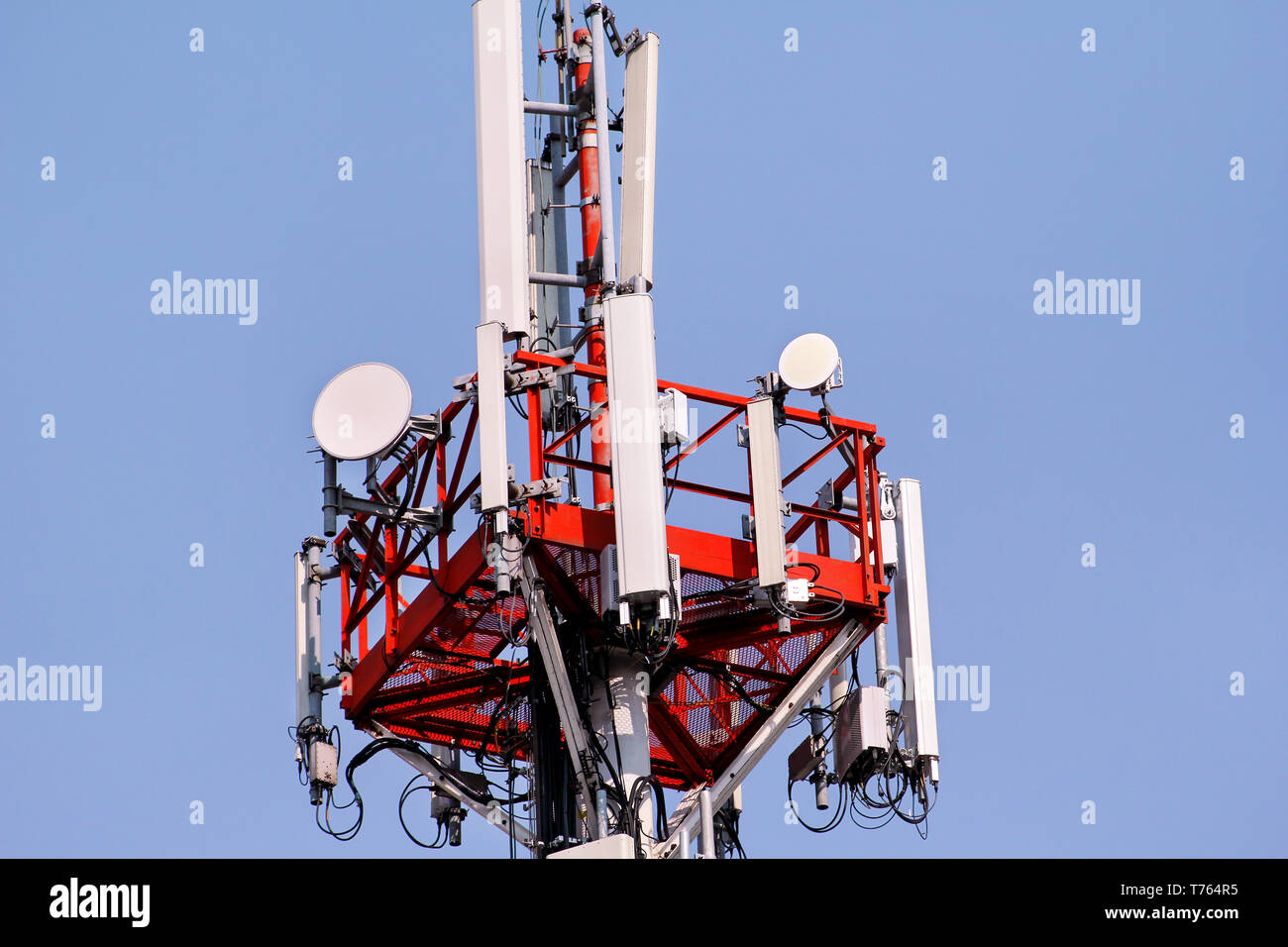 Telecommunication network repeaters, base transceiver station. Tower ...