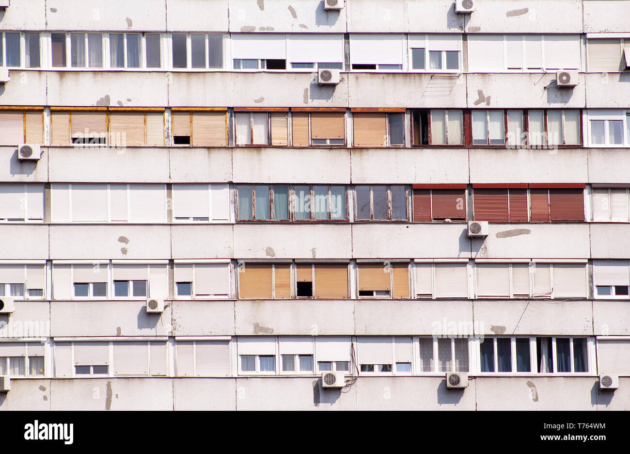 Communist socialist architecture. Architectural detail and pattern of ...