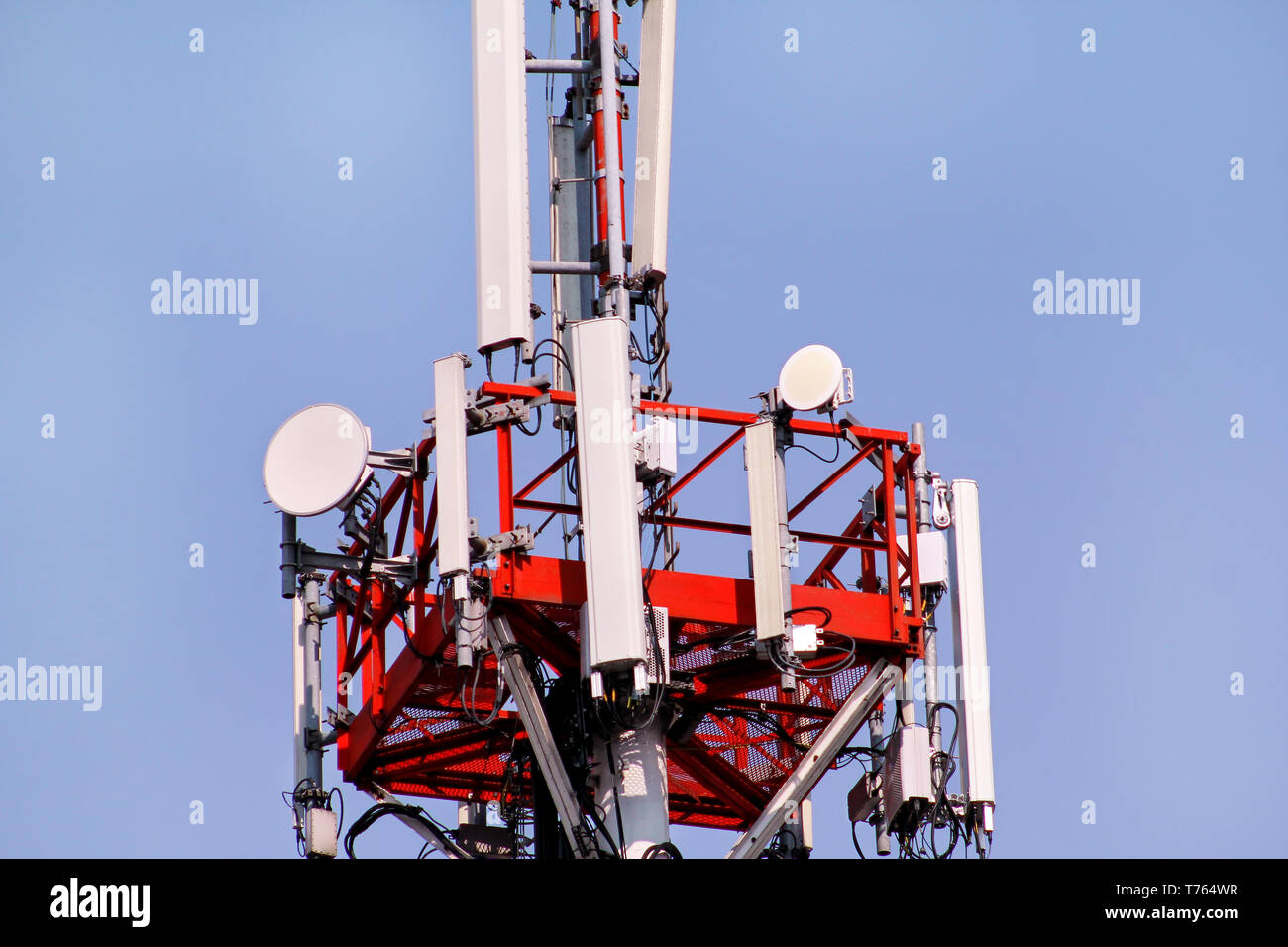 Telecommunication network repeaters, base transceiver station. Tower ...