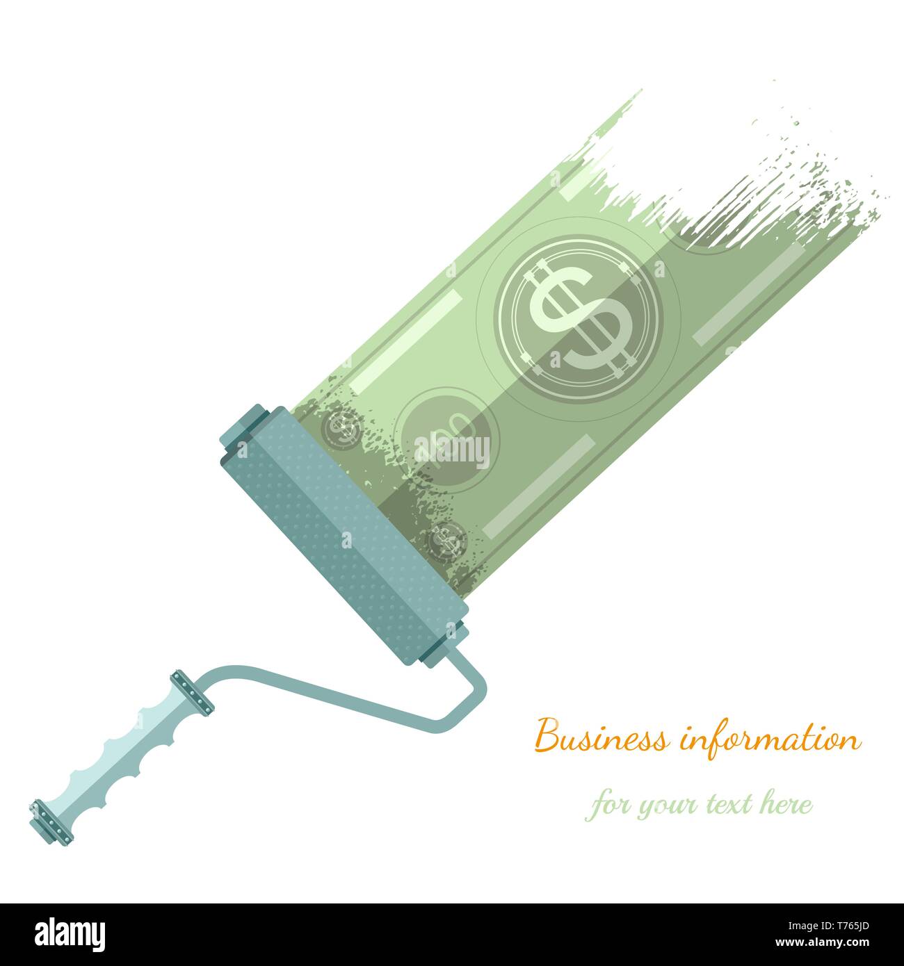 flat background with platen make bank note Stock Vector Image & Art - Alamy